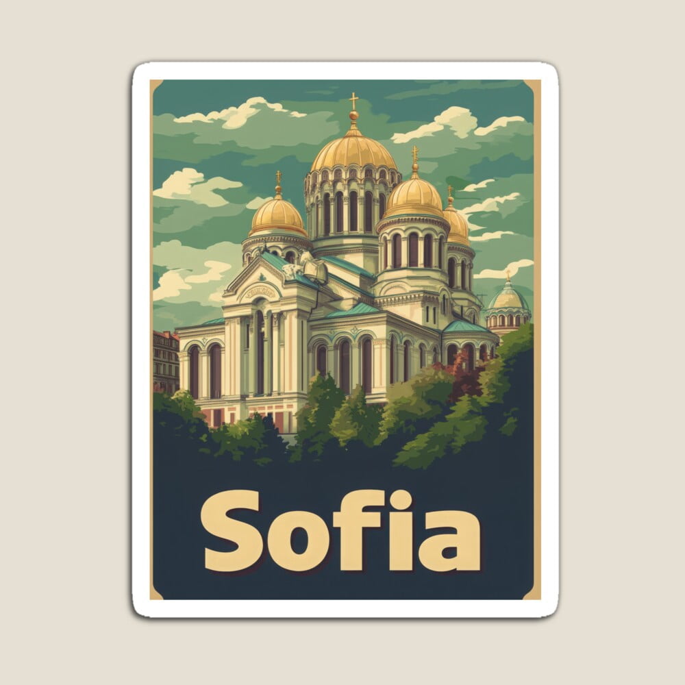 DOPASTICKER This View Showcases A Magnificent Structure In Sofia ...