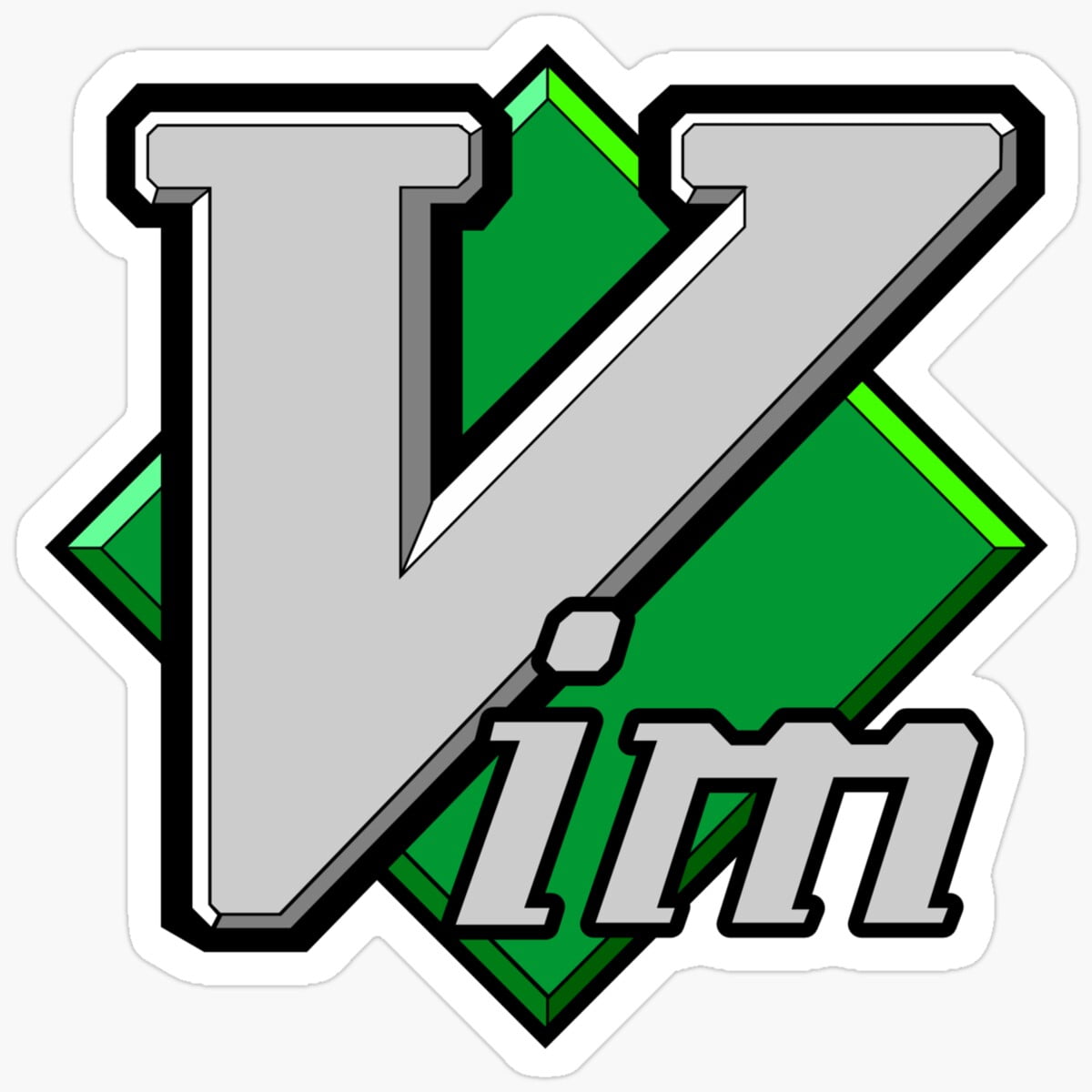 DOPASTICKER Vim Sticker. Gift You - Decorate Laptops, Water Bottles ...