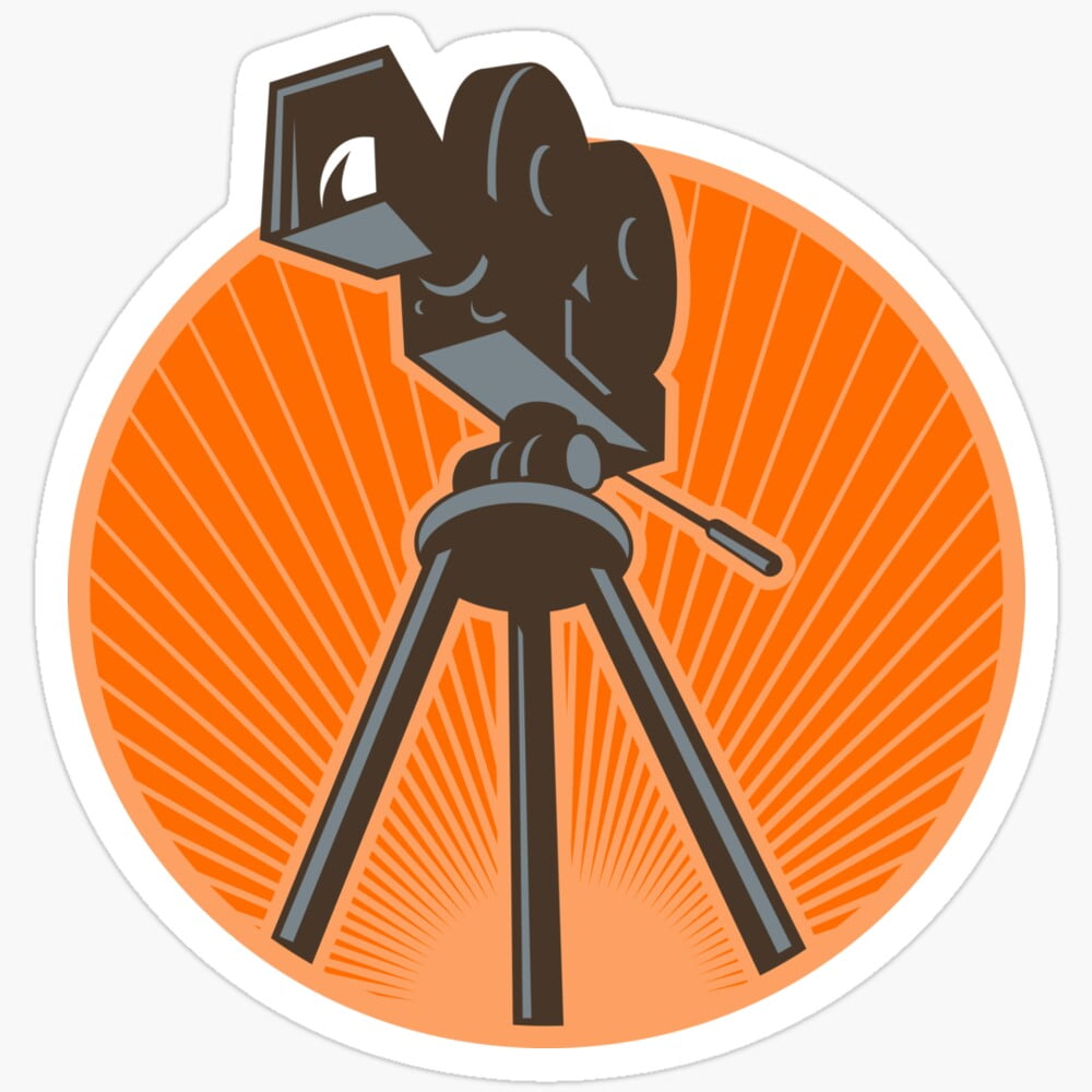 DOPASTICKER Vintage 35Mm Motion Picture Camera Retro Sticker Phone ...