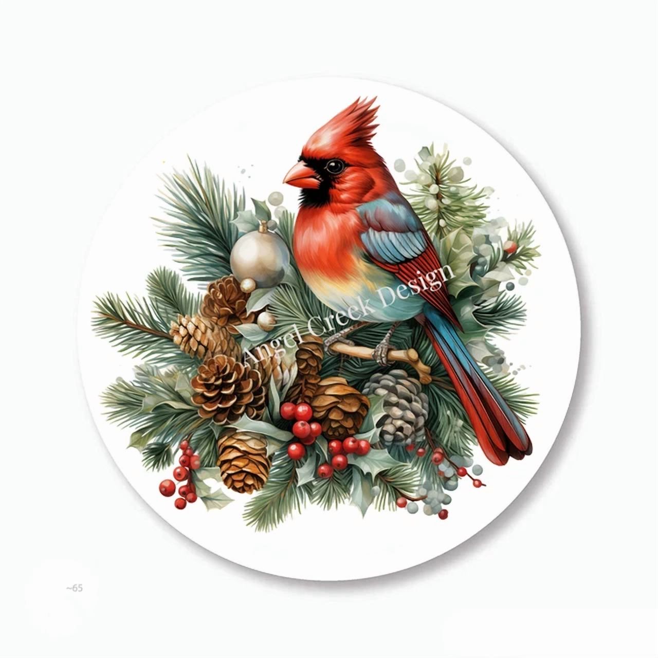 DOPASTICKER Vintage Country Chri.Stm.As Cardinal Stickers Chri.Stm.As ...