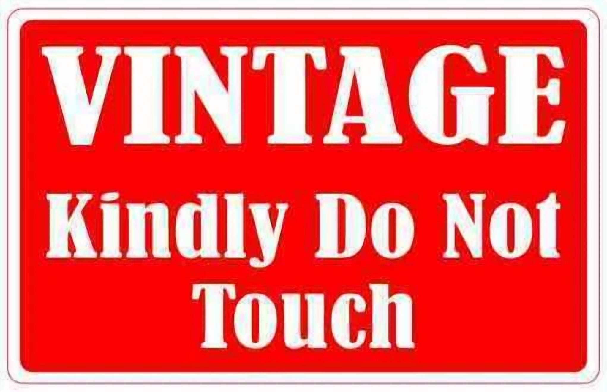 DOPASTICKER Vintage Do Not Touch Sticker Antique Business Sticker Phone ...