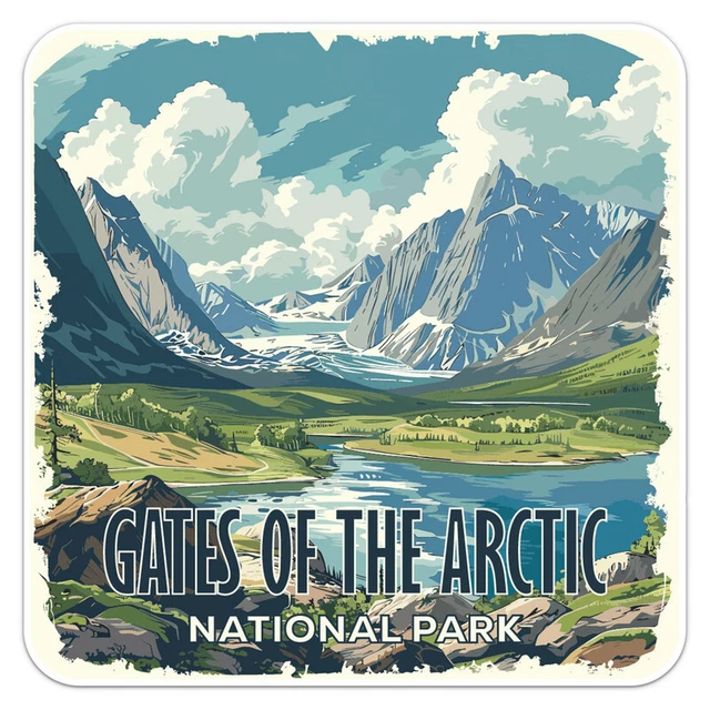 DOPASTICKER Vintage Gates Of The Arctic National Park Sticker Decal ...