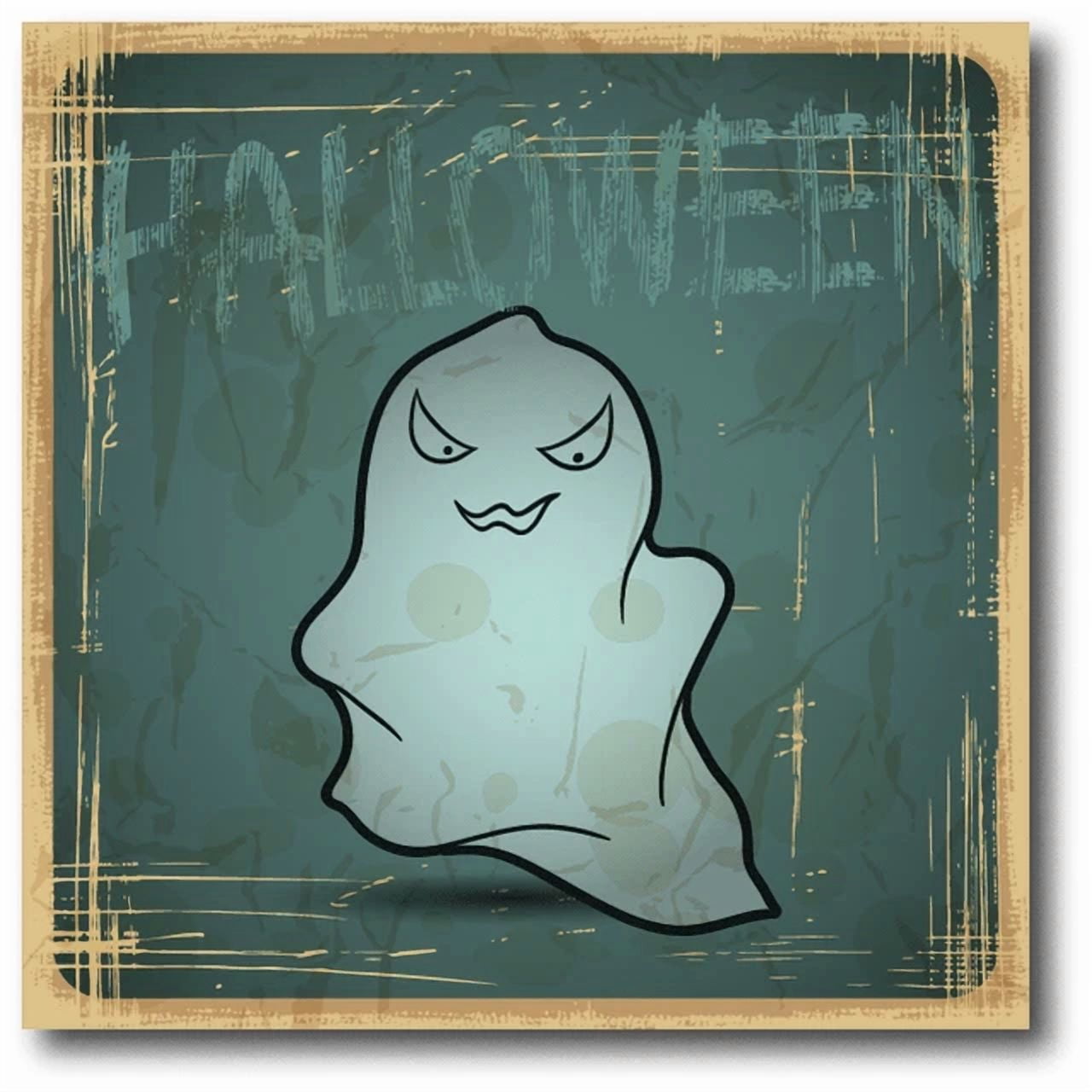 DOPASTICKER Vintage Grunge Old Card Ghost Car Sticker Phone Water ...