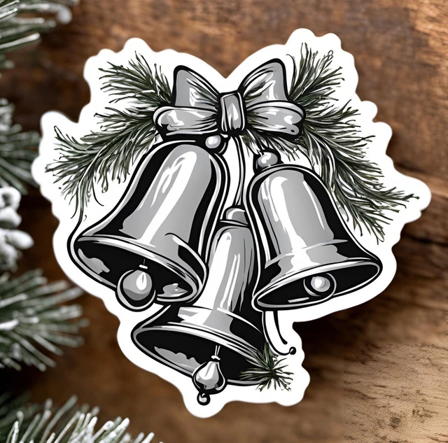 DOPASTICKER Vintage Inspired Bells Sticker Phone Decal Water Bottle ...
