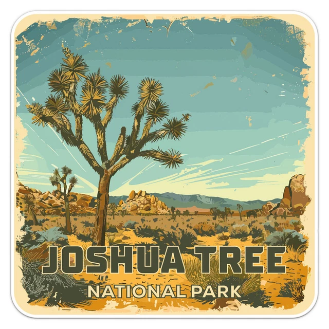 DOPASTICKER Vintage Joshua Tree National Park Sticker Decal Phone Decal ...