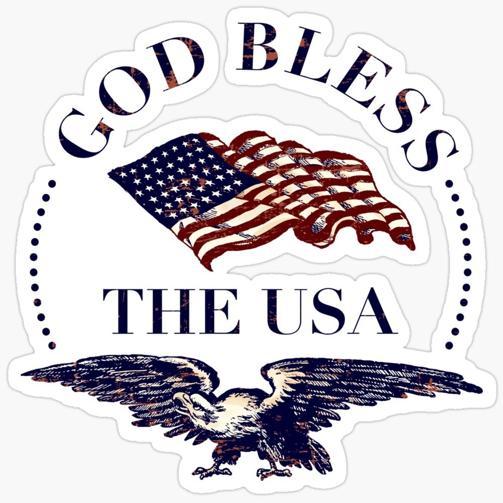 DOPASTICKER Vintage July 4Th American Patriot Sticker Phone Decal Water ...
