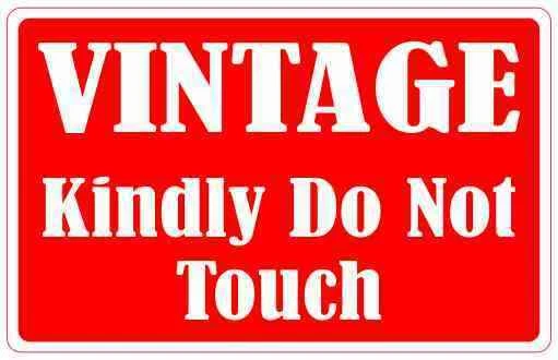 DOPASTICKER Vintage Kindly Do Not Touch Stickers Antique Sticker Phone ...