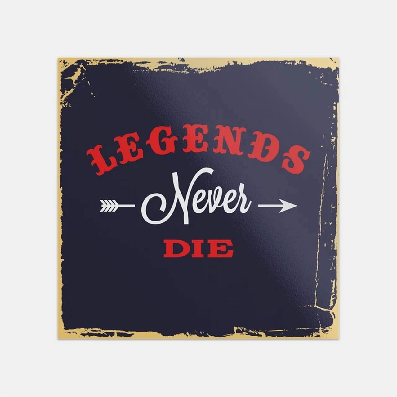 DOPASTICKER Vintage Label Legends Never Die Sticker Decal Phone Decal ...