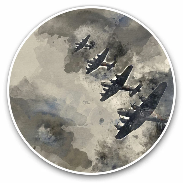 DOPASTICKER Vintage Lancaster Bomber Plane Cool Gift Decorative Laptop ...