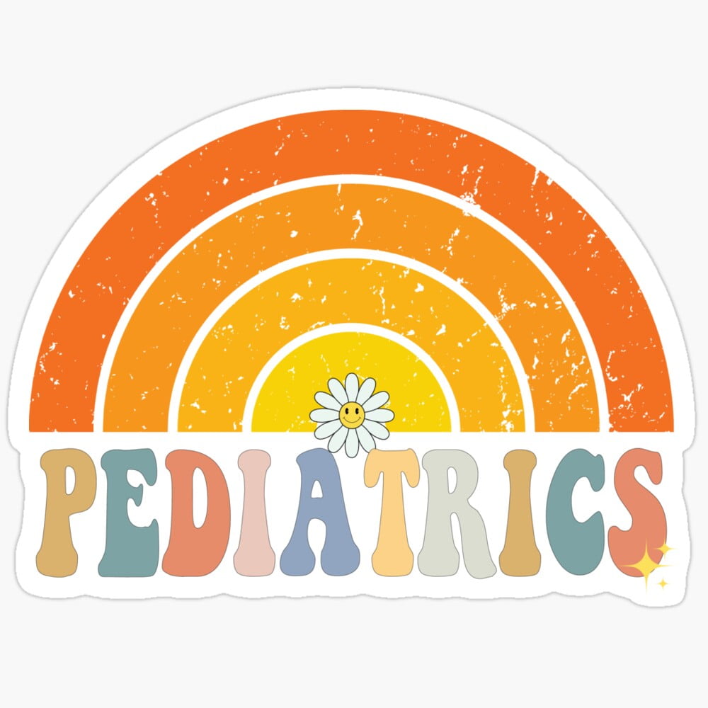 DOPASTICKER Vintage Pediatrics Nurse Pediatrician Peds Crew Groovy ...