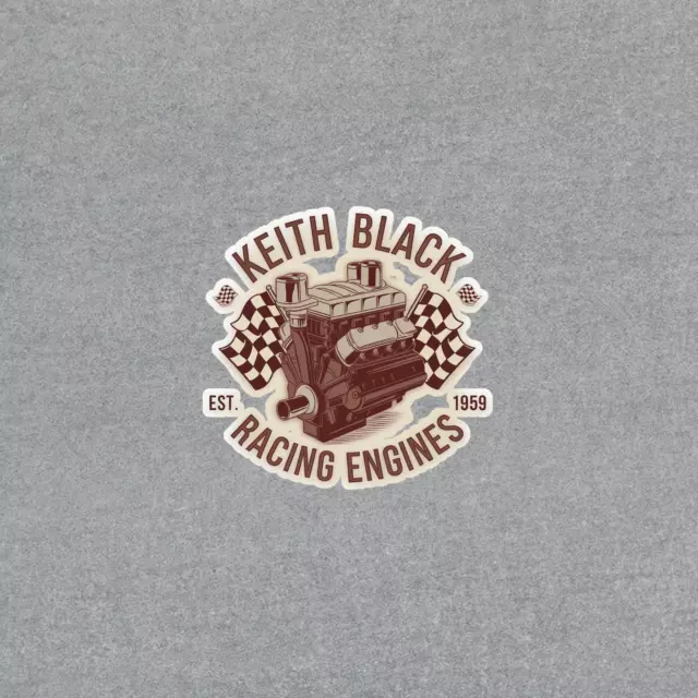 DOPASTICKER Vintage Racing Engines Sticker - Keith Black Racing Engines ...