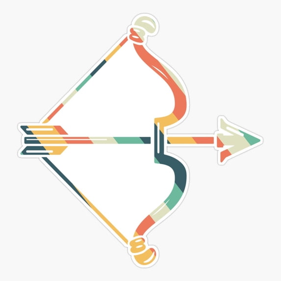 DOPASTICKER Vintage Retro Style Archery Sticker, Phone Sticker Car ...