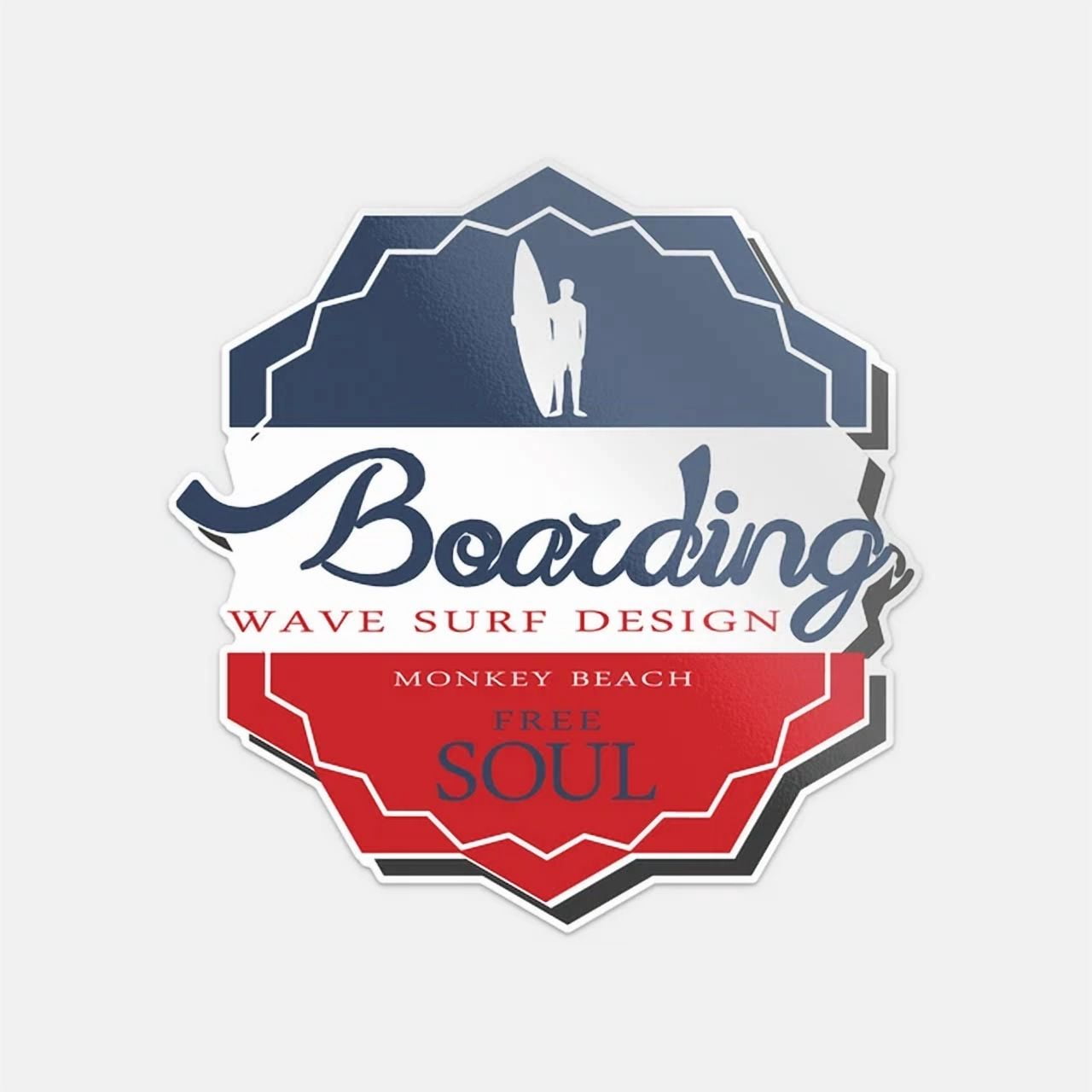 DOPASTICKER Vintage Retro Surfing Boarding Sticker Decal Phone Decal ...