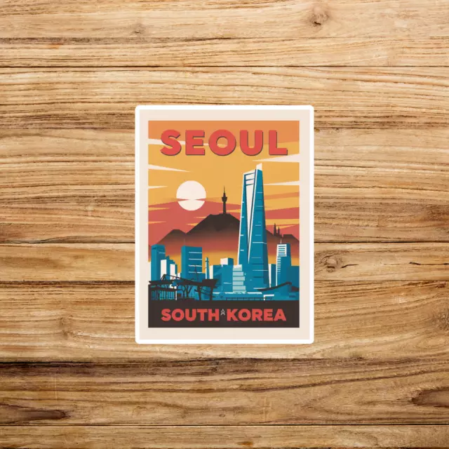DOPASTICKER Vintage Seoul South Korea Travel Sticker - Retro City ...