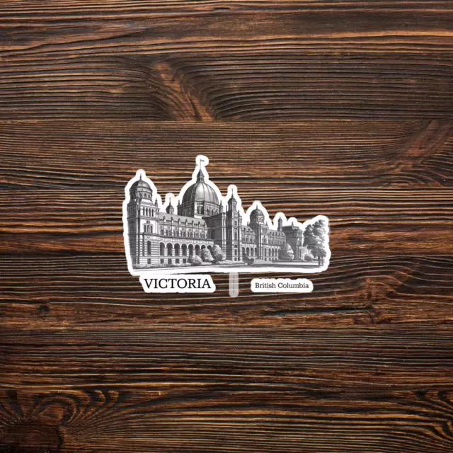 DOPASTICKER Vintage Victoria British Columbia Canada Architectural ...