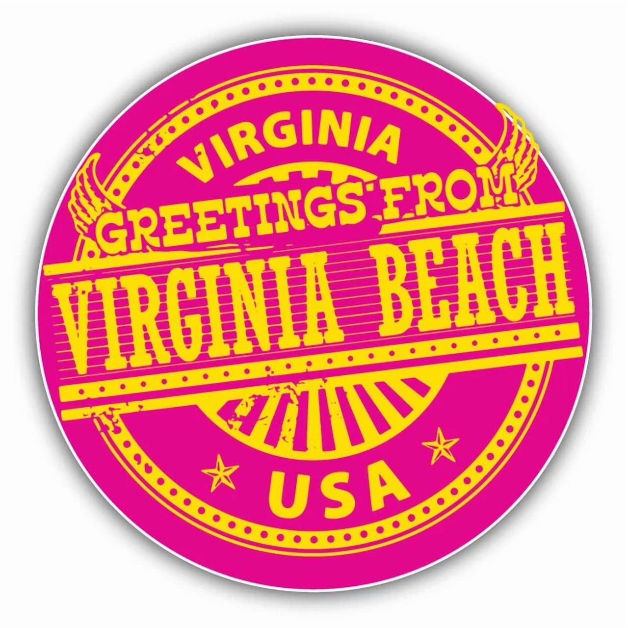 DOPASTICKER Virginia Beach Greeting Sticker Decal Phone Decal Water ...