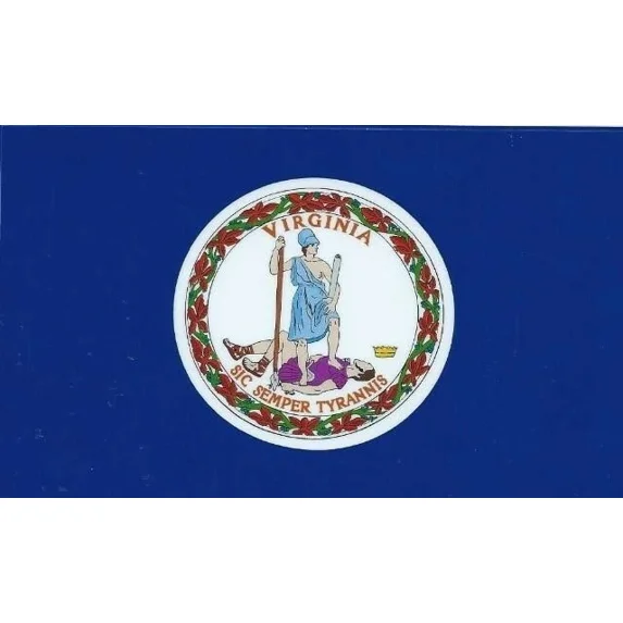 DOPASTICKER Virginia State Flag Stickers Car Sticker Phone Sticker ...