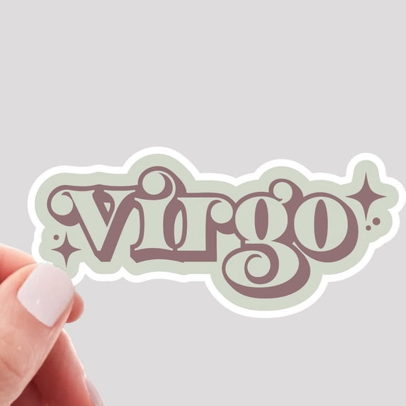 DOPASTICKER Virgo Sticker, Retro Virgo Zodiac Sticker, Virgo Girl ...