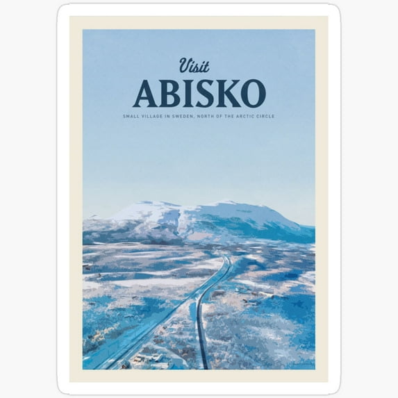 DOPASTICKER Visit Abisko Sticker, Best Birthday Gifts Phone Sticker ...
