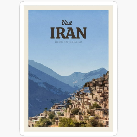 DOPASTICKER Visit Iran Sticker Waterproof Sticker For Water Bottles ...