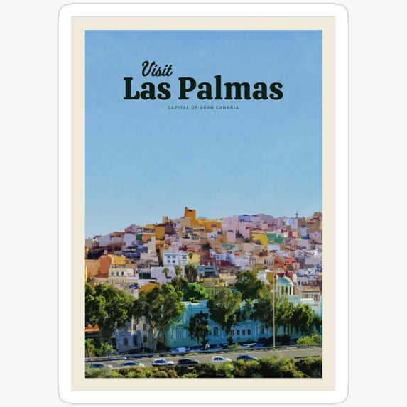 DOPASTICKER Visit Las Palmas Sticker Waterproof Sticker For Water ...