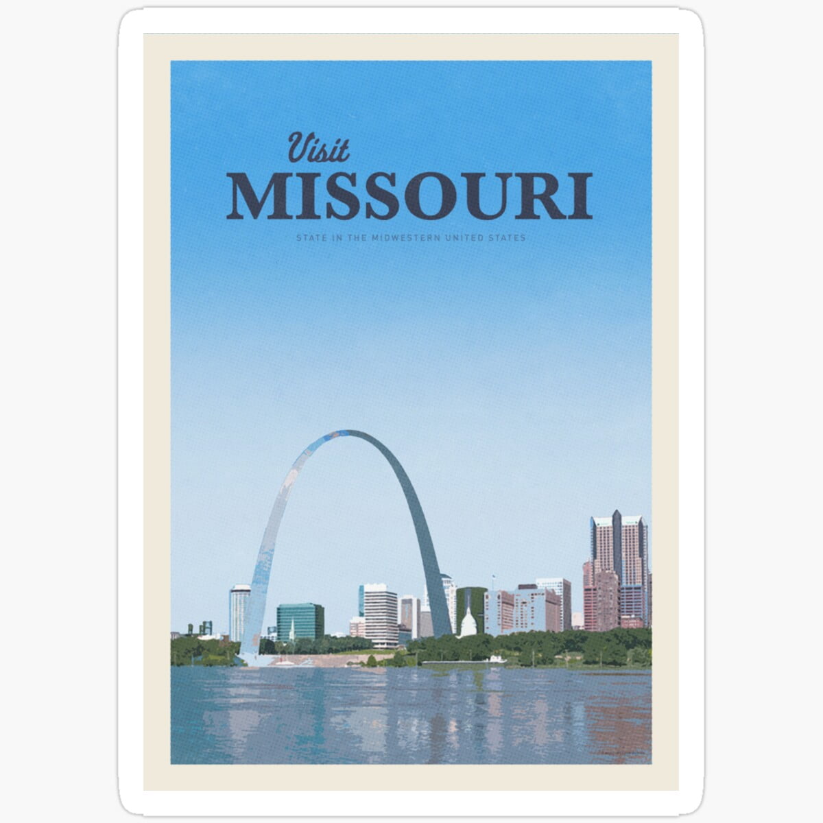 DOPASTICKER Visit Missouri Sticker, Best Birthday Gifts Phone Sticker ...