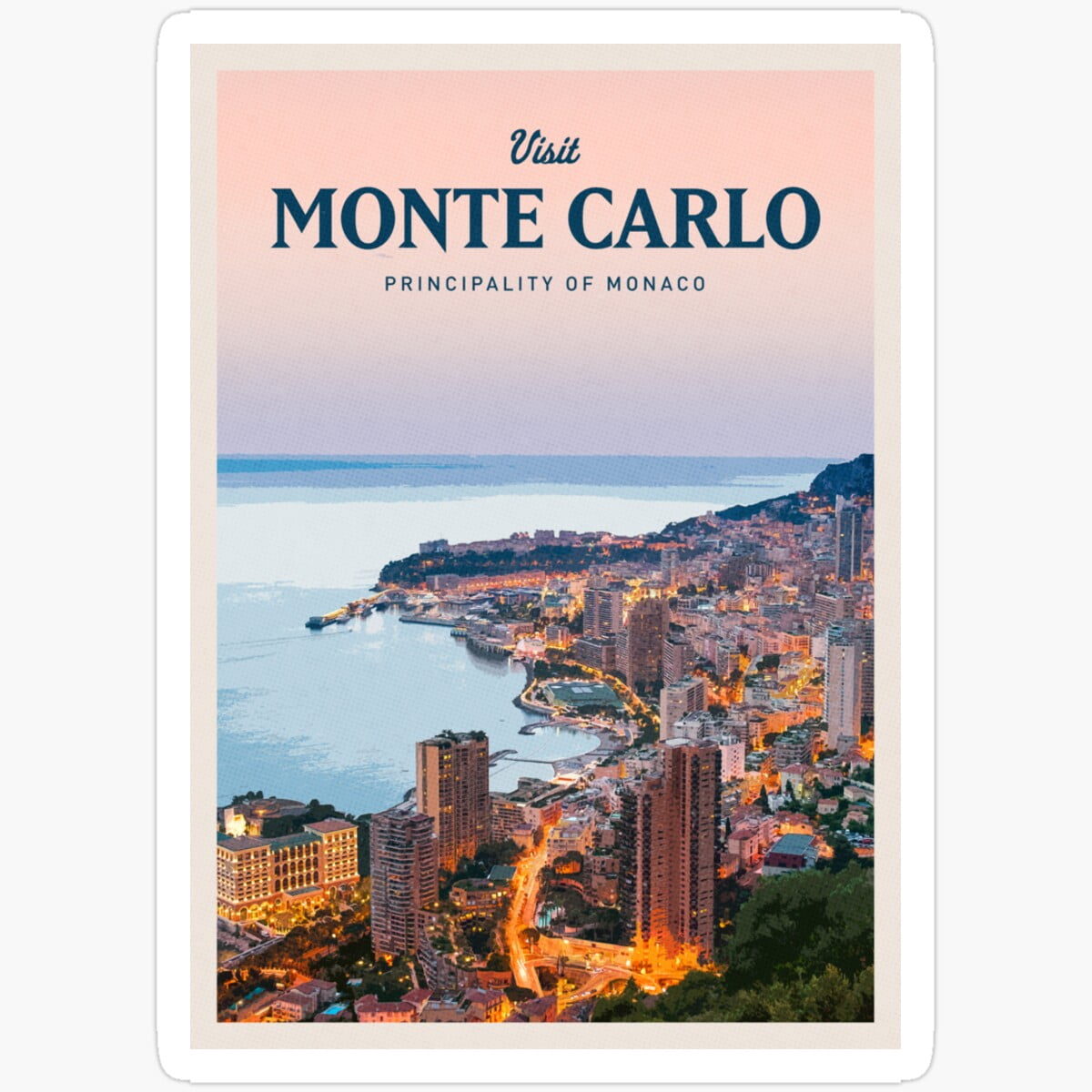 DOPASTICKER Visit Monte Carlo Sticker Waterproof Sticker For Water ...
