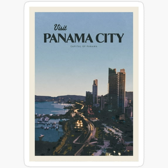 DOPASTICKER Visit Panama City Sticker Waterproof Sticker For Water ...