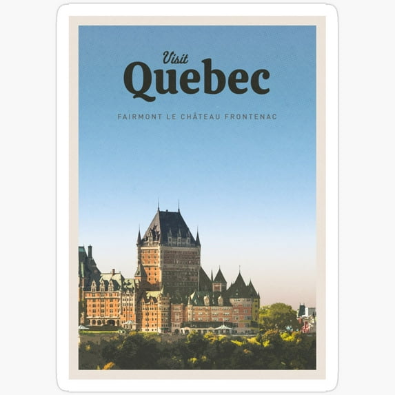 DOPASTICKER Visit Quebec Sticker Waterproof Sticker For Water Bottles ...