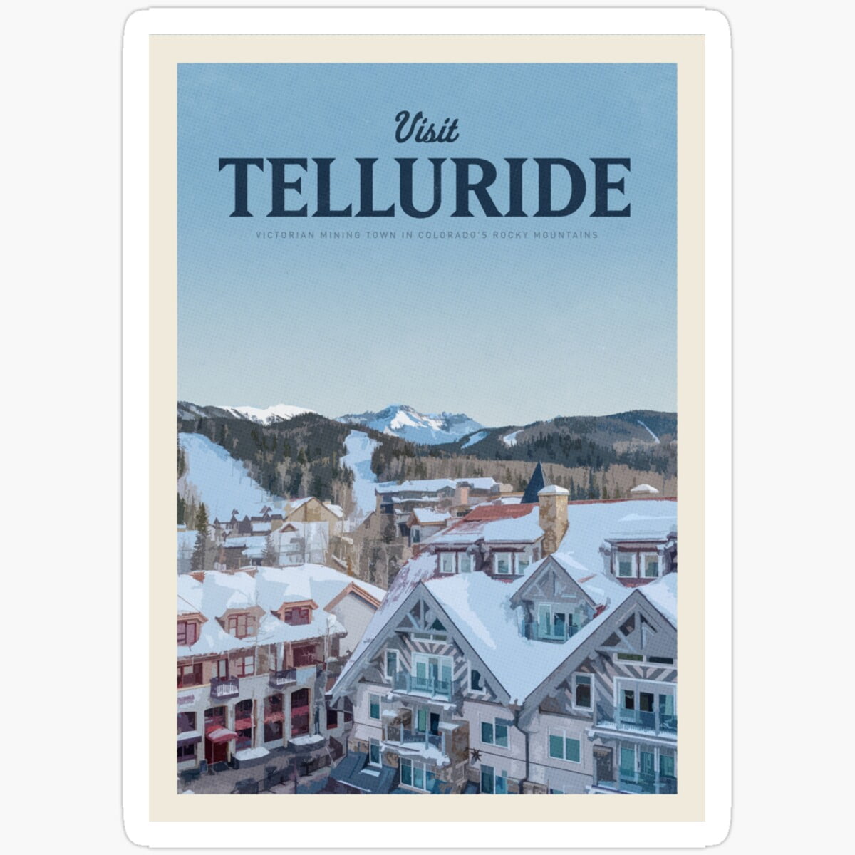 DOPASTICKER Visit Telluride Sticker Waterproof Sticker For Water ...