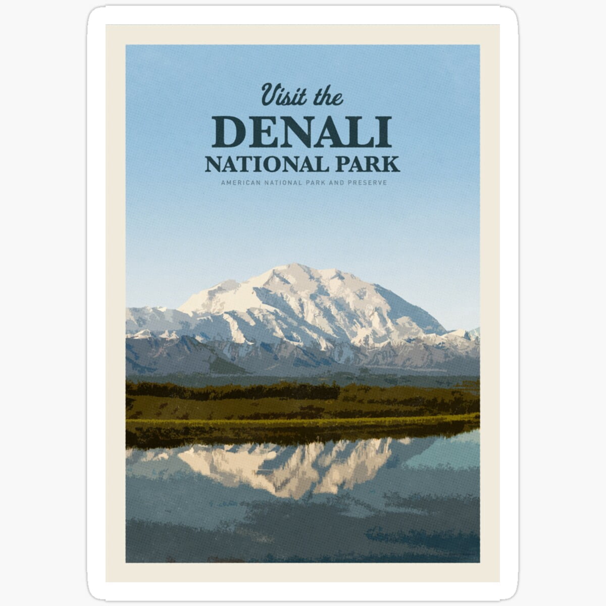 DOPASTICKER Visit The Denali National Park Sticker Waterproof Sticker ...