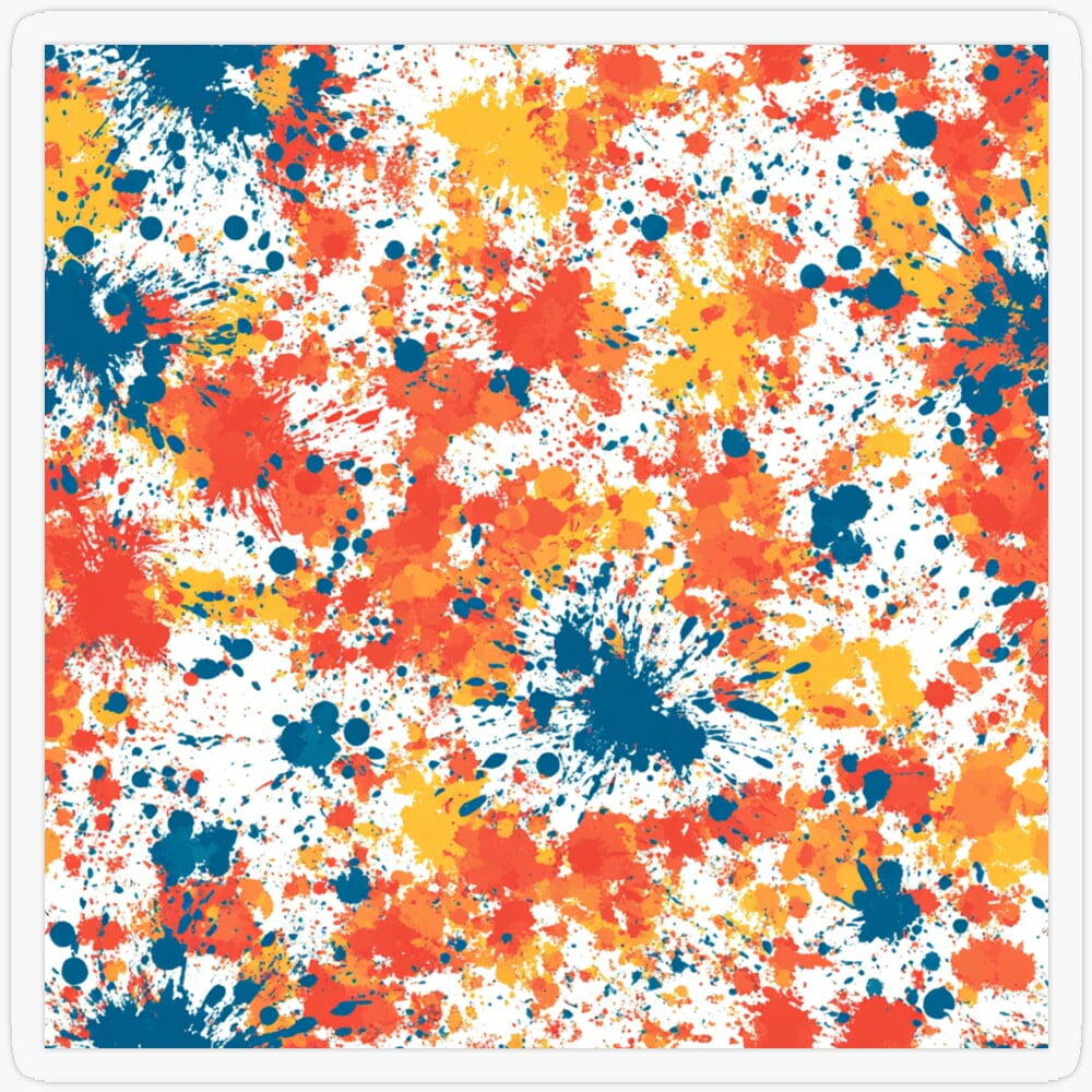 DOPASTICKER Visual Explosion Of Colors Sticker Phone Sticker, Latop ...