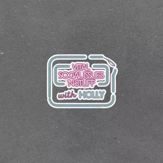 DOPASTICKER Vital Social Issues 'N Stuff With Holly - Neon Sticker ...