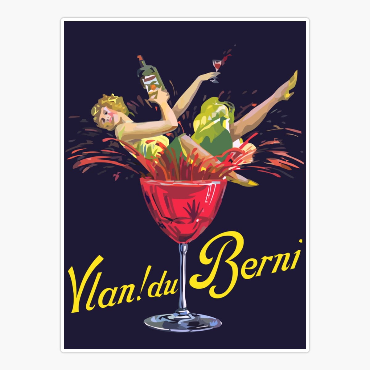 DOPASTICKER Vlan! Du Berni Sticker, Phone Sticker Car Stickers ...