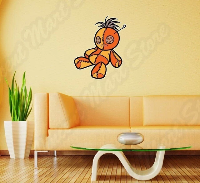 DOPASTICKER Voodoo Doll Folk Magic Heart Needle Wall Sticker Room ...