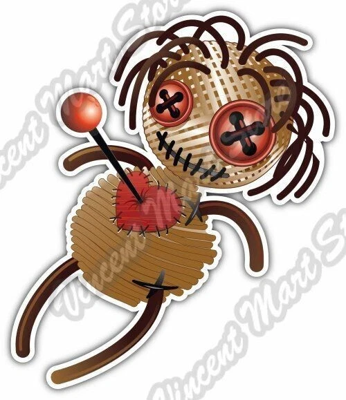 DOPASTICKER Voodoo Doll Spell Necromancy Alchemy Evil Car Sticker Decal ...