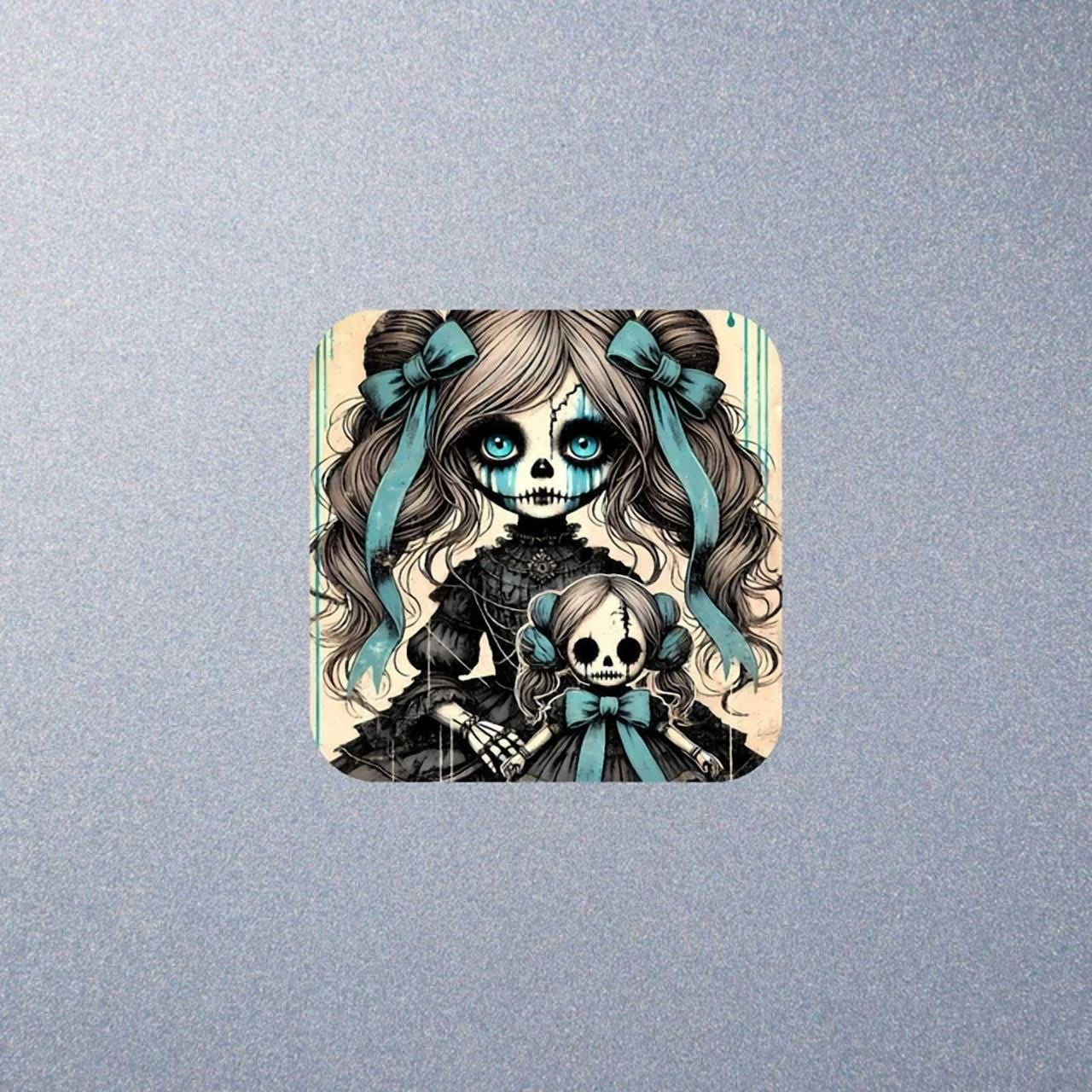 DOPASTICKER Voodoo Girl Car Sticker Decal, Water Bottle, Laptop Phone ...