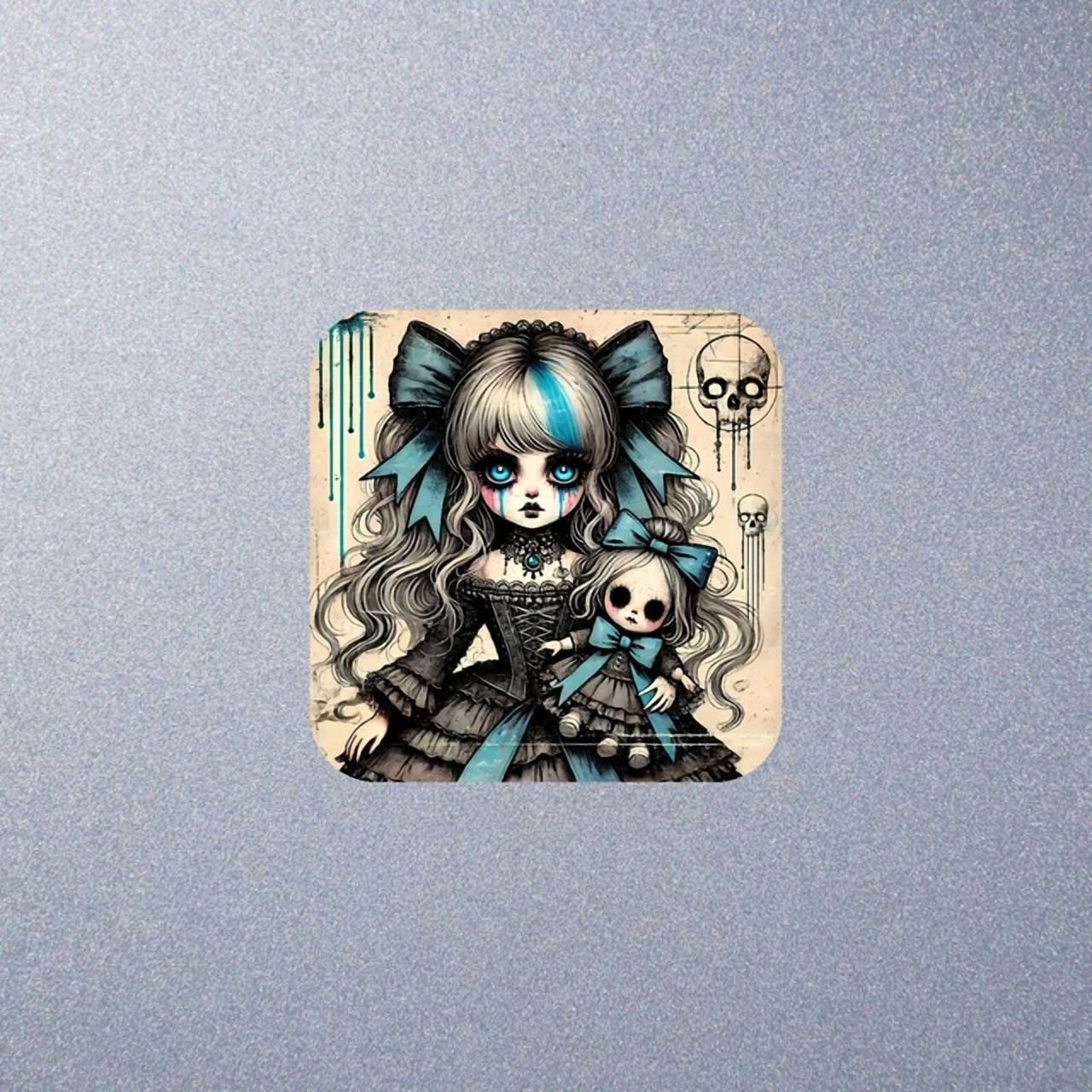 DOPASTICKER Voodoo Girl Car Sticker Decal, Water Bottle, Laptop Phone ...