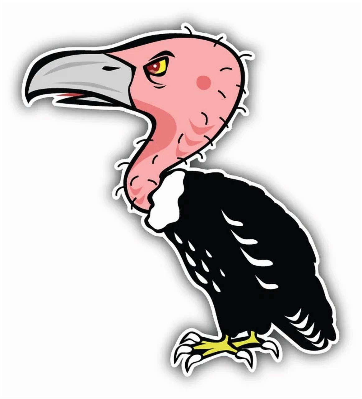 DOPASTICKER Vulture Cartoon Car Sticker Phone Water Bottle Stickers ...