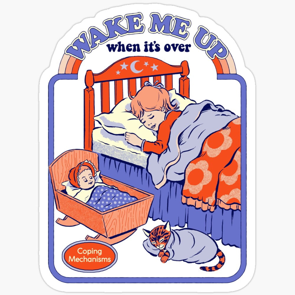 DOPASTICKER Wake Me Up Perfect Gift Everyone Phone Decal Water Bottle ...