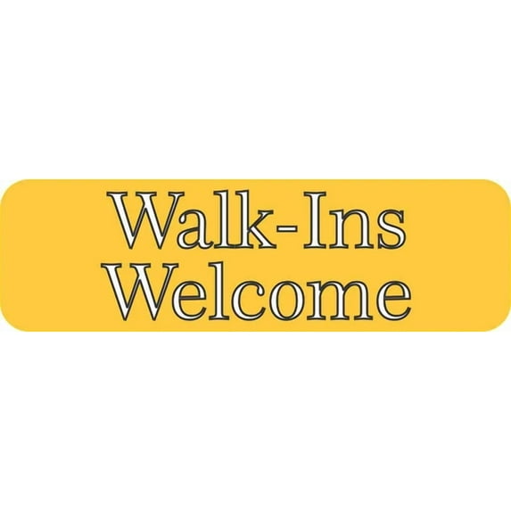 DOPASTICKER Walk-Ins Welcome Sticker Business Sticker Phone Sticker ...