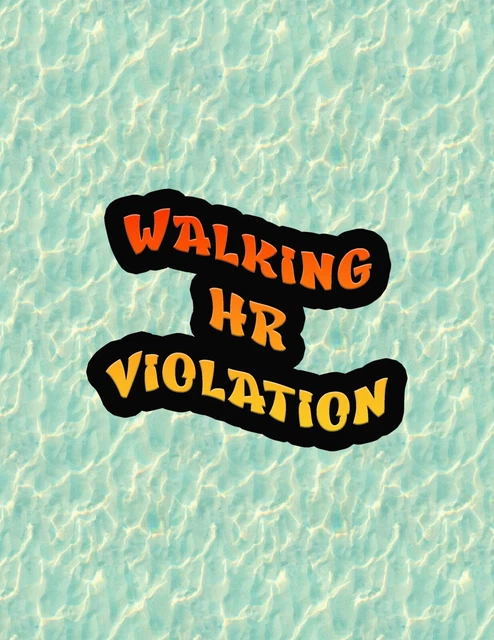 DOPASTICKER Walking Hr Violation Sticker Decal Phone Decal Water Bottle ...
