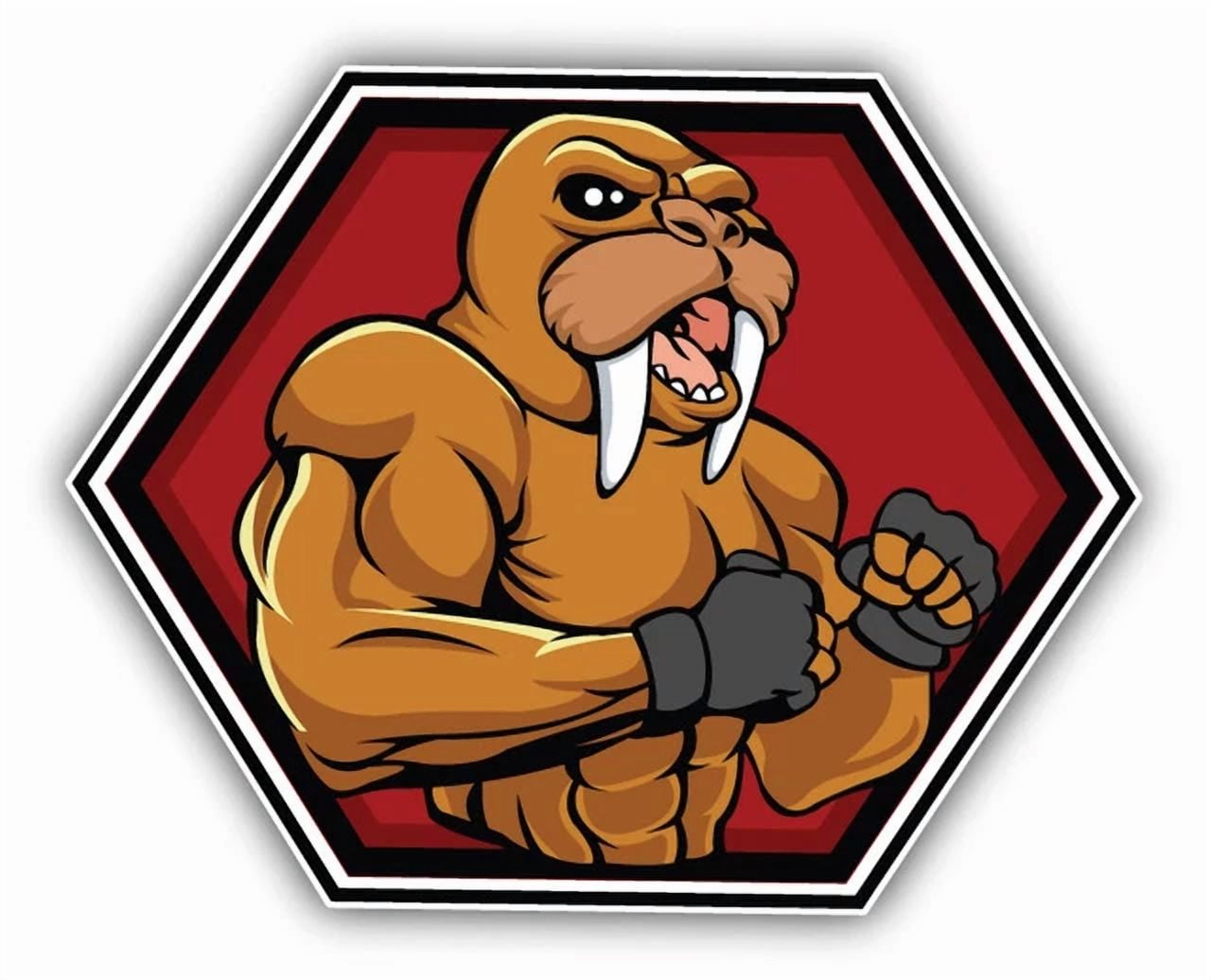 DOPASTICKER Walrus Fighter Animal Sticker Decal Phone Decal Water ...