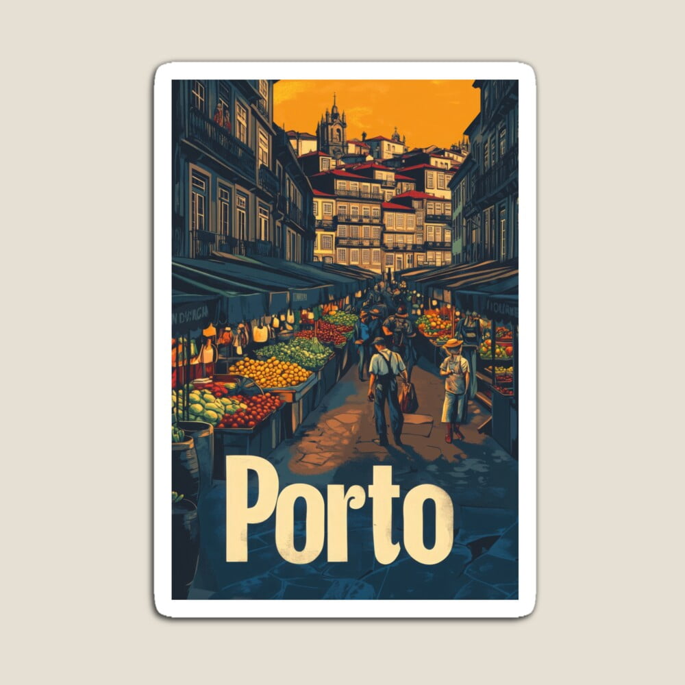 DOPASTICKER Wander Through The Lively Streets Of Porto, Where Vibrant ...