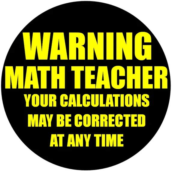 DOPASTICKER Warning Math Teacher Calculations Corrected Sticker Phone ...