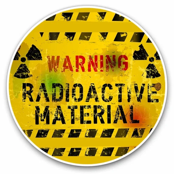 DOPASTICKER Warning Radioactive Chernobyl Cool Gift Decorative Laptop ...