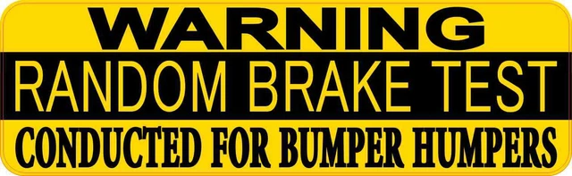 DOPASTICKER Warning Random Brake Test Sticker Phone Sticker, Latop ...