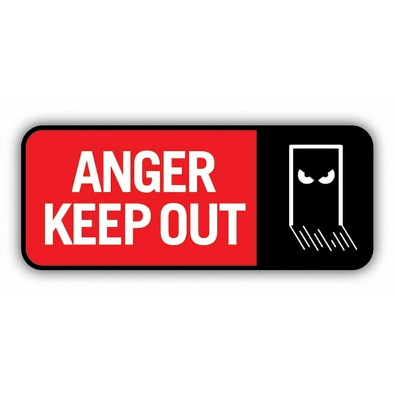 DOPASTICKER Warning Sign Anger Keep Out Sticker Decal Phone Decal Water ...