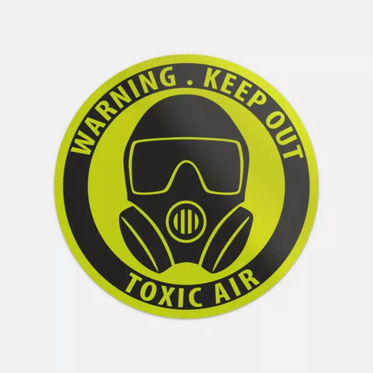 DOPASTICKER Warning Sign Keep Out Toxic Air Sticker Decal Phone Decal ...