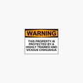 DOPASTICKER Warning This Property Is Protected By A Highly Trained And ...